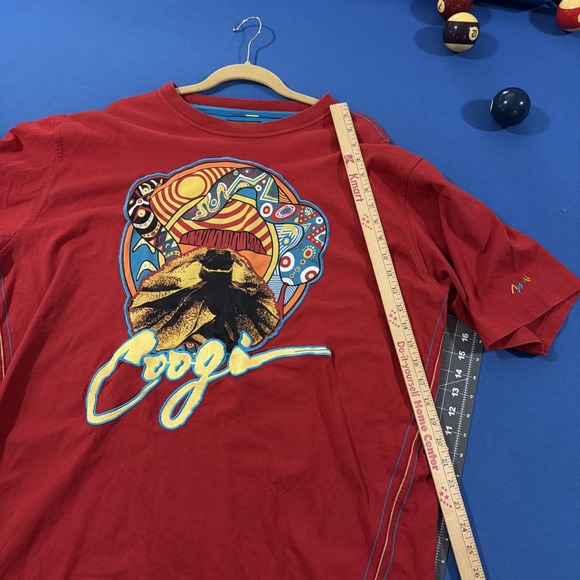 COOGI | Shirts | Coogi Og Tshirt Mens Xxl Red Graphic Lizard Logo ...